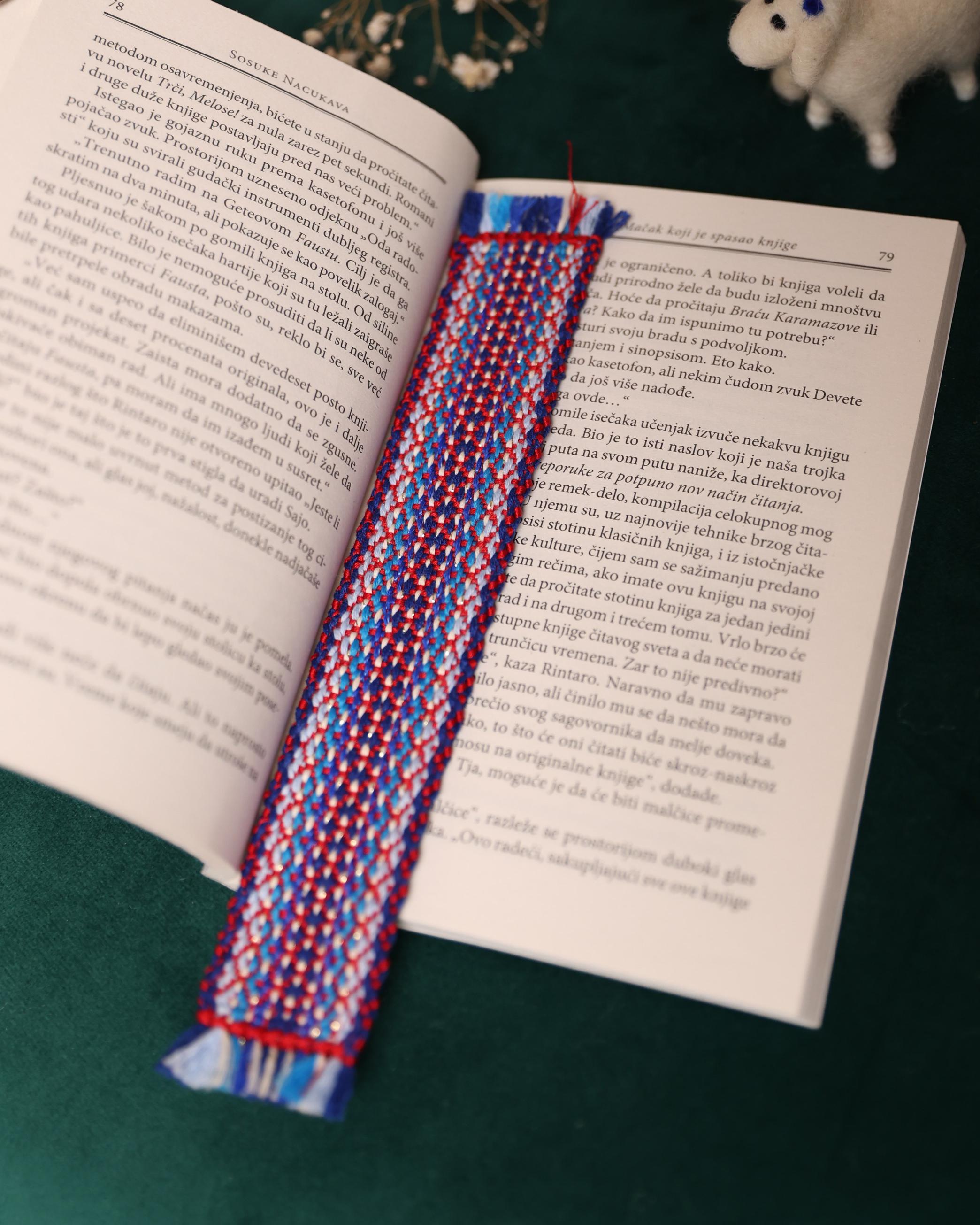 Handwoven Cotton Bookmark I Weaving Bookmark for Book Readers I Textile ...