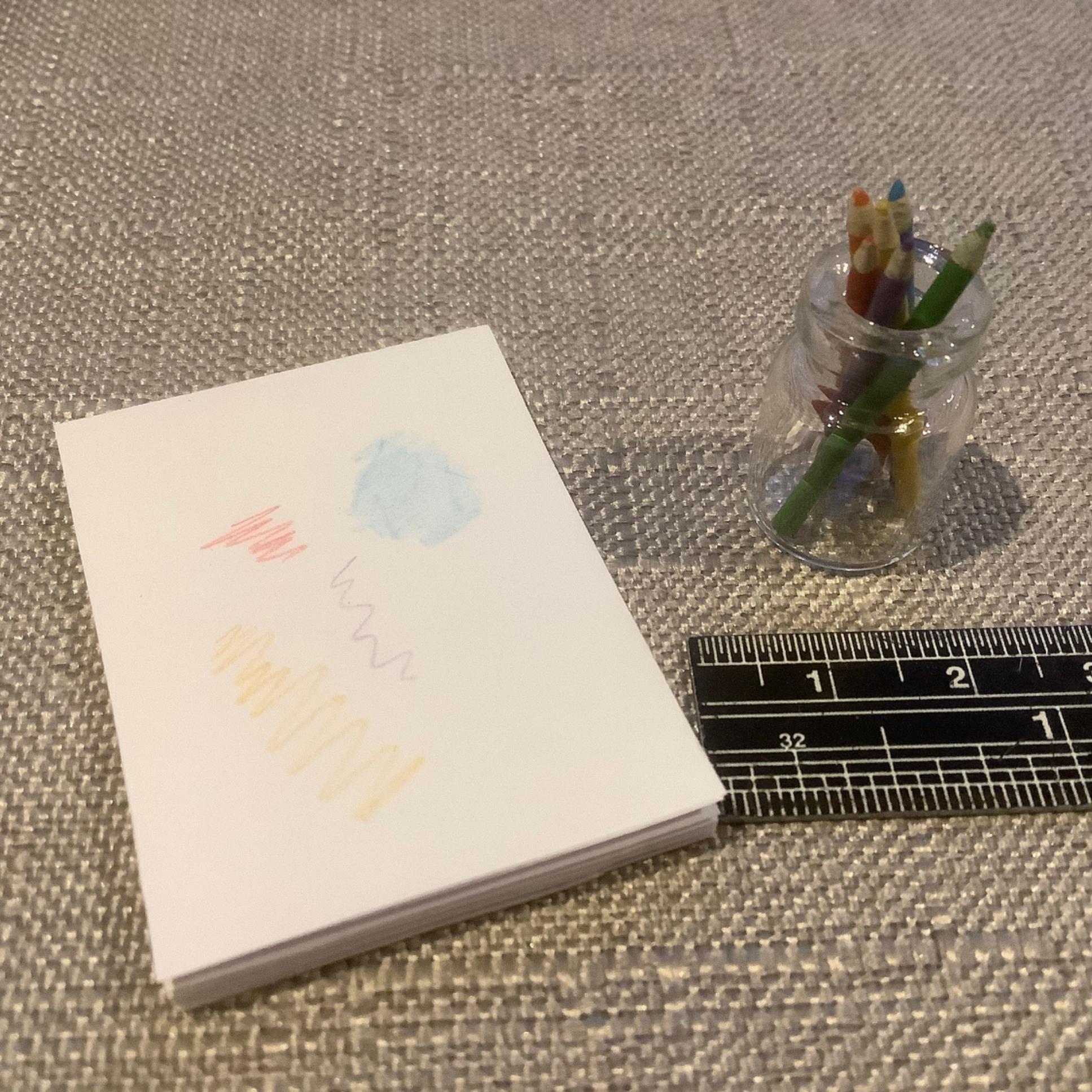 Miniature School Books and Pencils, Stationary, 1/6th Scale School ...