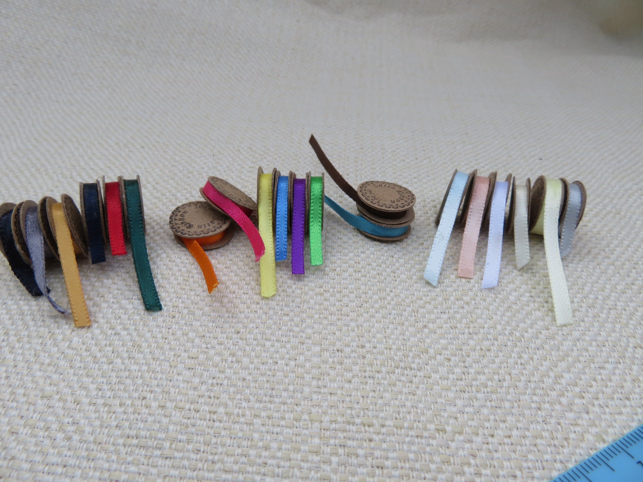 Miniature Rolls of Ribbon for Dolls House Sewing Room | Etsy