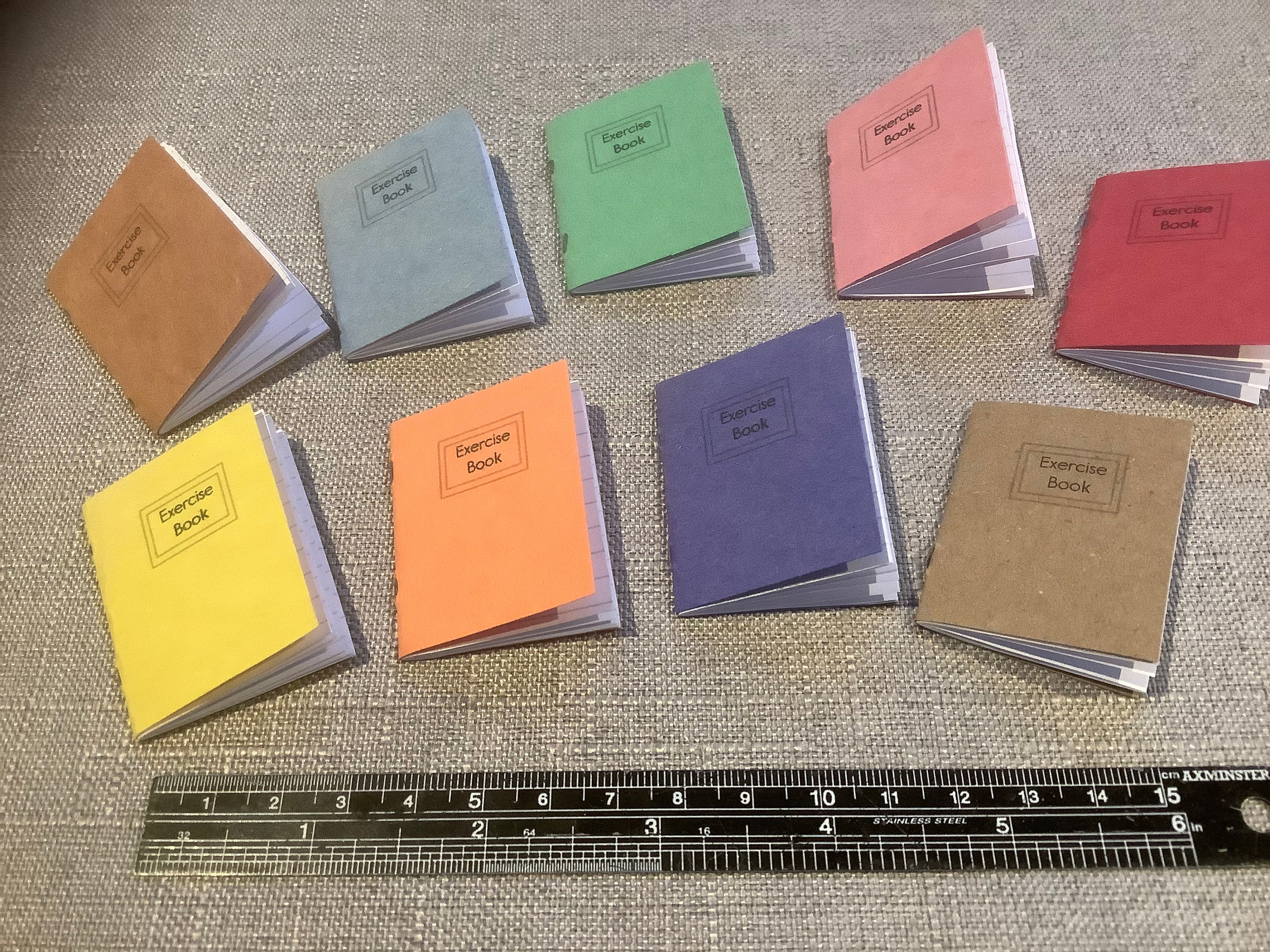 Miniature School Books and Pencils Stationary 1/6th Scale - Etsy