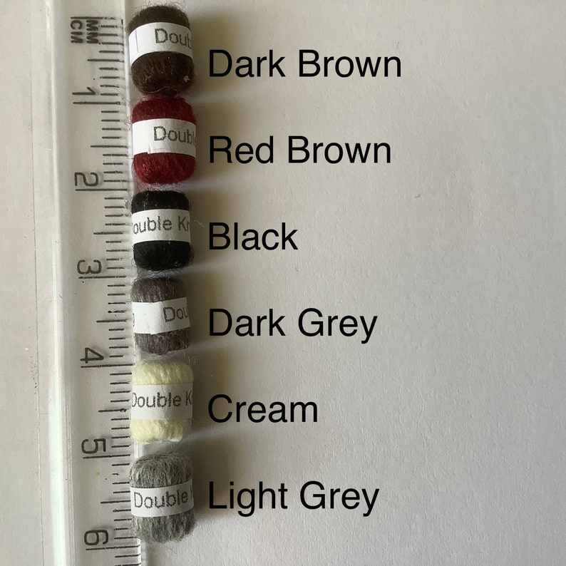 Miniature Yarn Skeins, 1/24th Scale Dollhouse Knitting Wool - Etsy