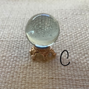 Miniature 12th Scale Crystal Ball, Dollhouse Fortune Teller - Etsy