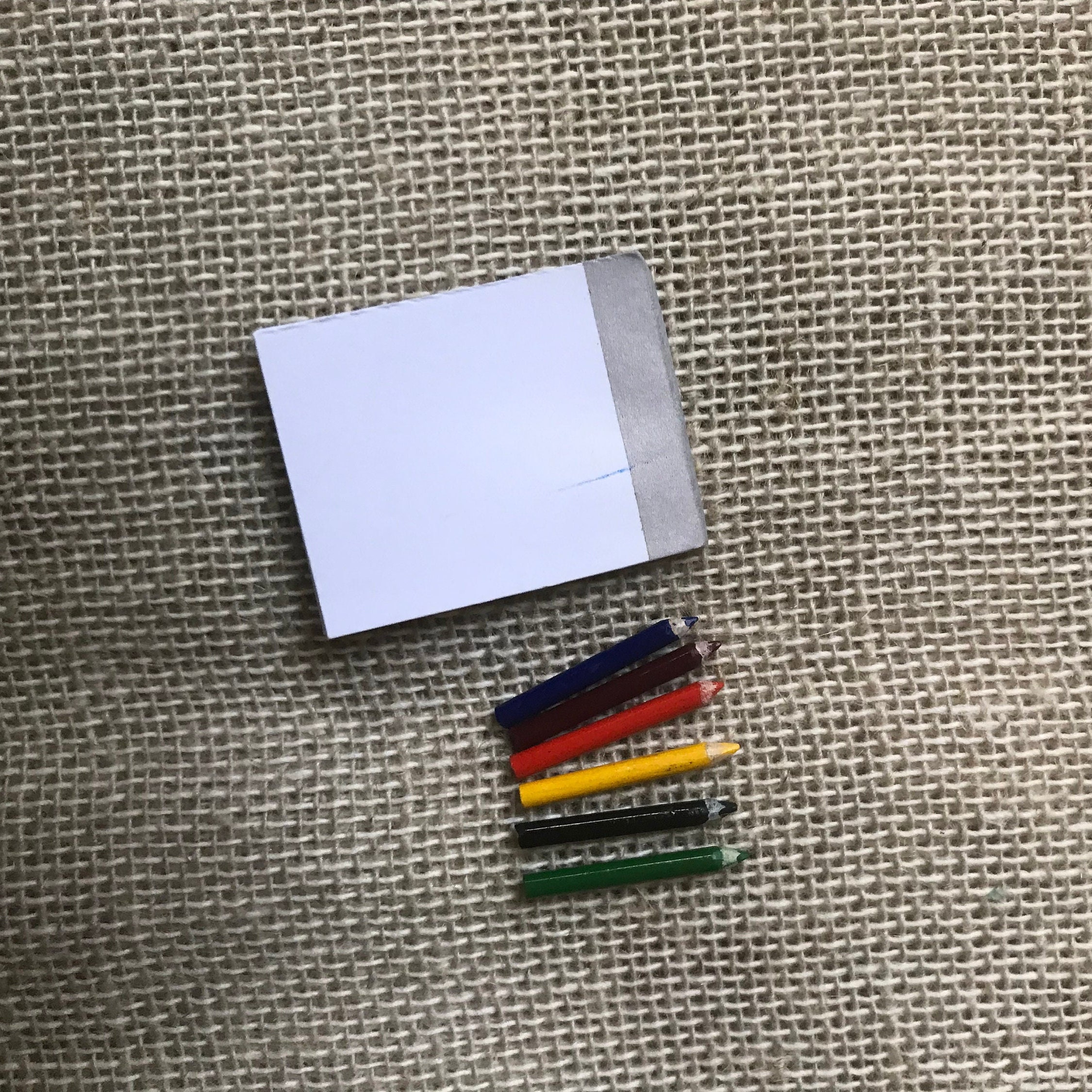 Miniature School Books and Pencils, 1/12th Scale Dollhouse Stationery ...