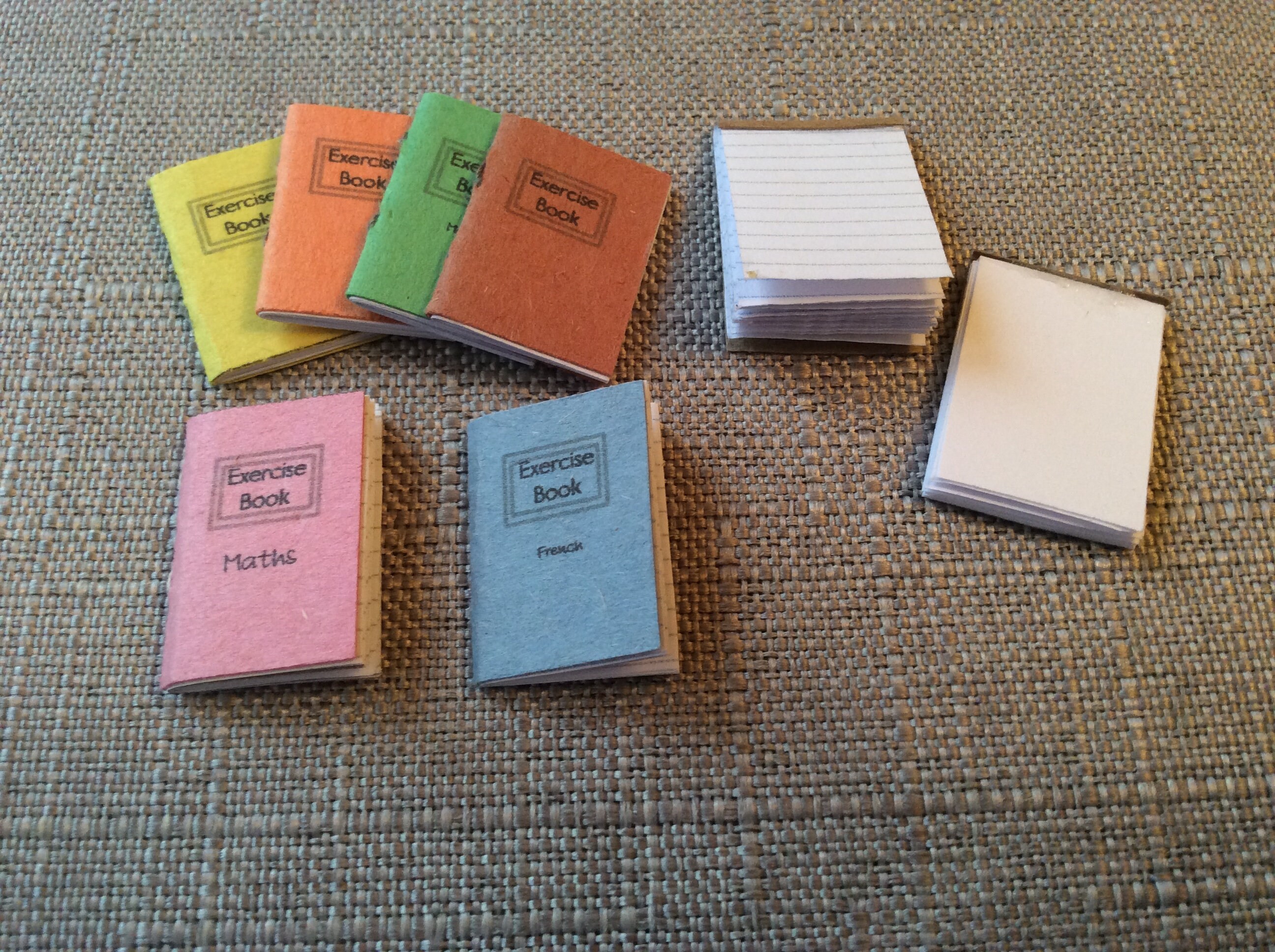 Miniature School Books and Pencils Stationery 1/12th School - Etsy