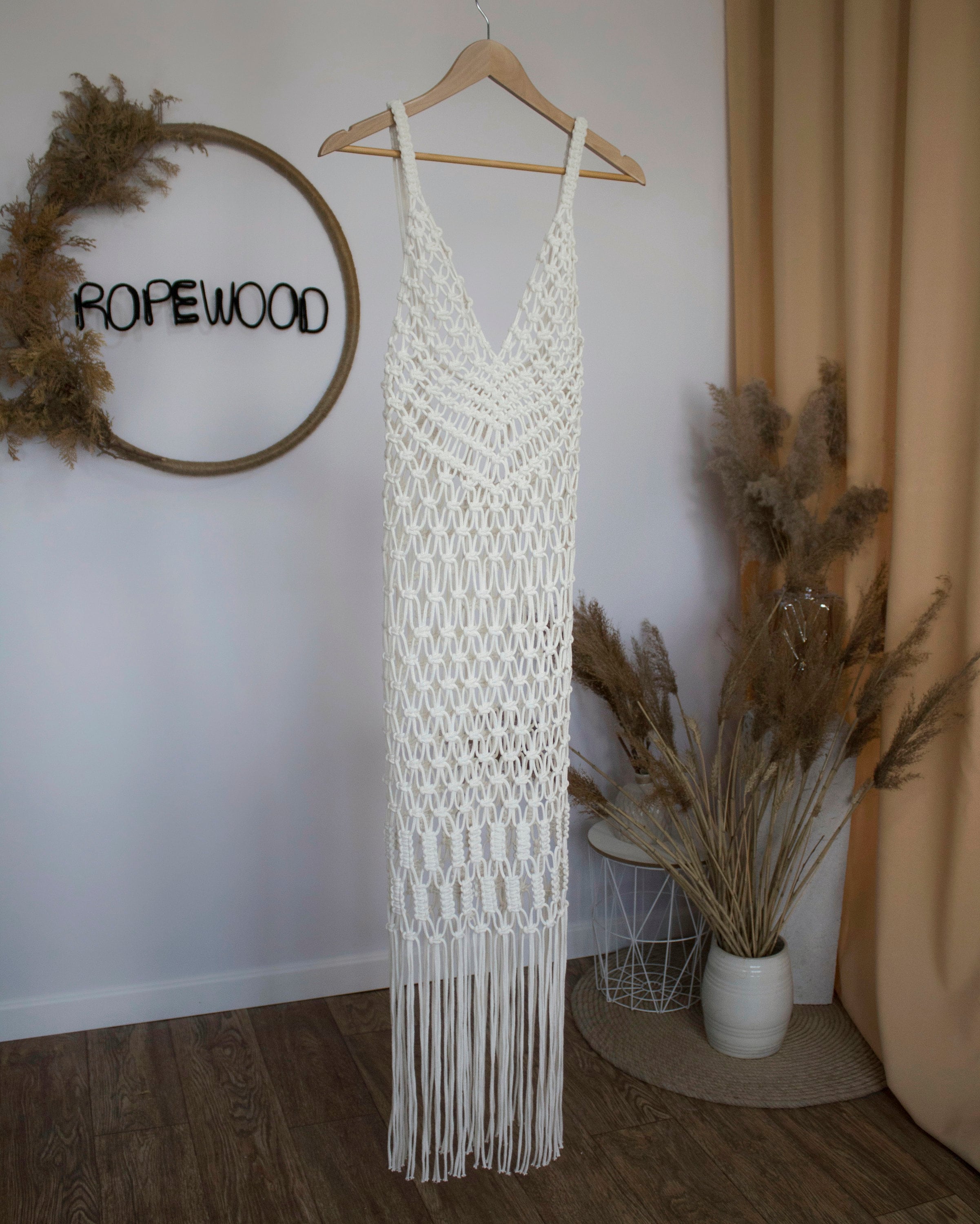 Macrame Dress Boho Chic Dress Festival Clothing Handmade Dress Beach ...