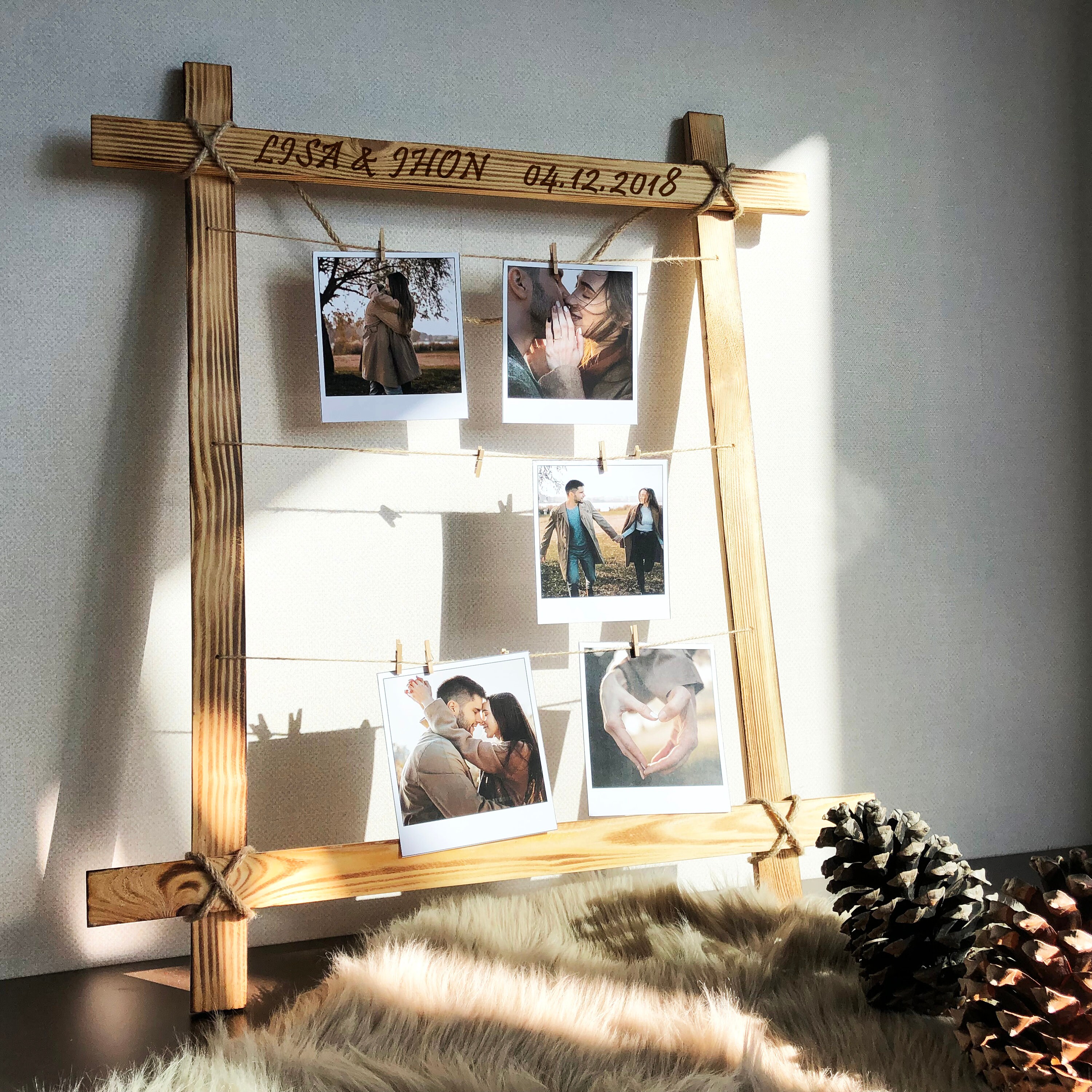Custom Wood Clothespin Photo Frame Personalize Birthday Gift - Etsy