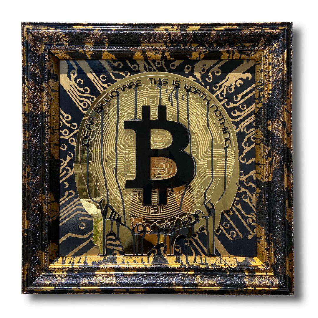 Crypto 3d Wall Art Coin Conceptual Wall Art Abstract 3d Wall Art