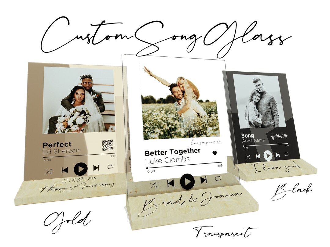 Custom Birthday Song, Custom Song Sign , Personalized Song Frame ...