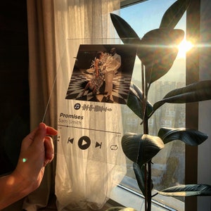 Custom Couple Music Glass Frame, Custom Song Frame Best Friend Song ...