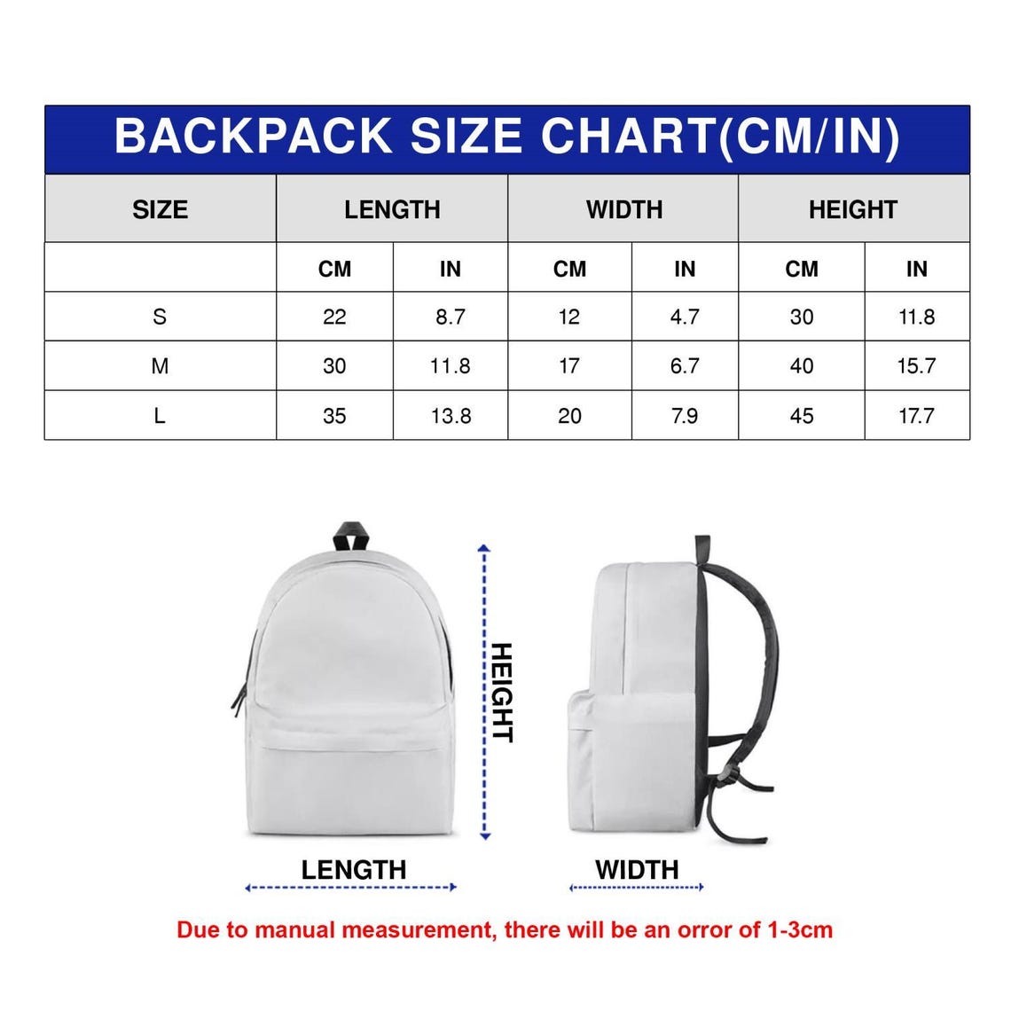 Blue Stitch Backpack, Custom Stitch Backpack, Back to School Bag, Travel Bag, Kid Adult Backpack ...