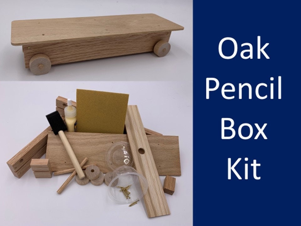Rolling Oak Pencil Box Kit - Etsy
