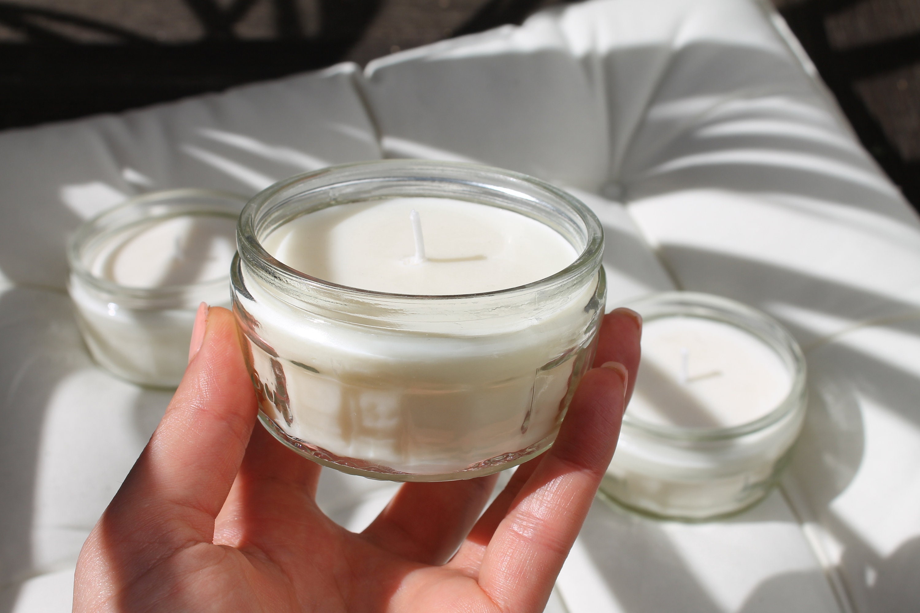 Jar scented candle spring summer candles using recycled glass | Etsy