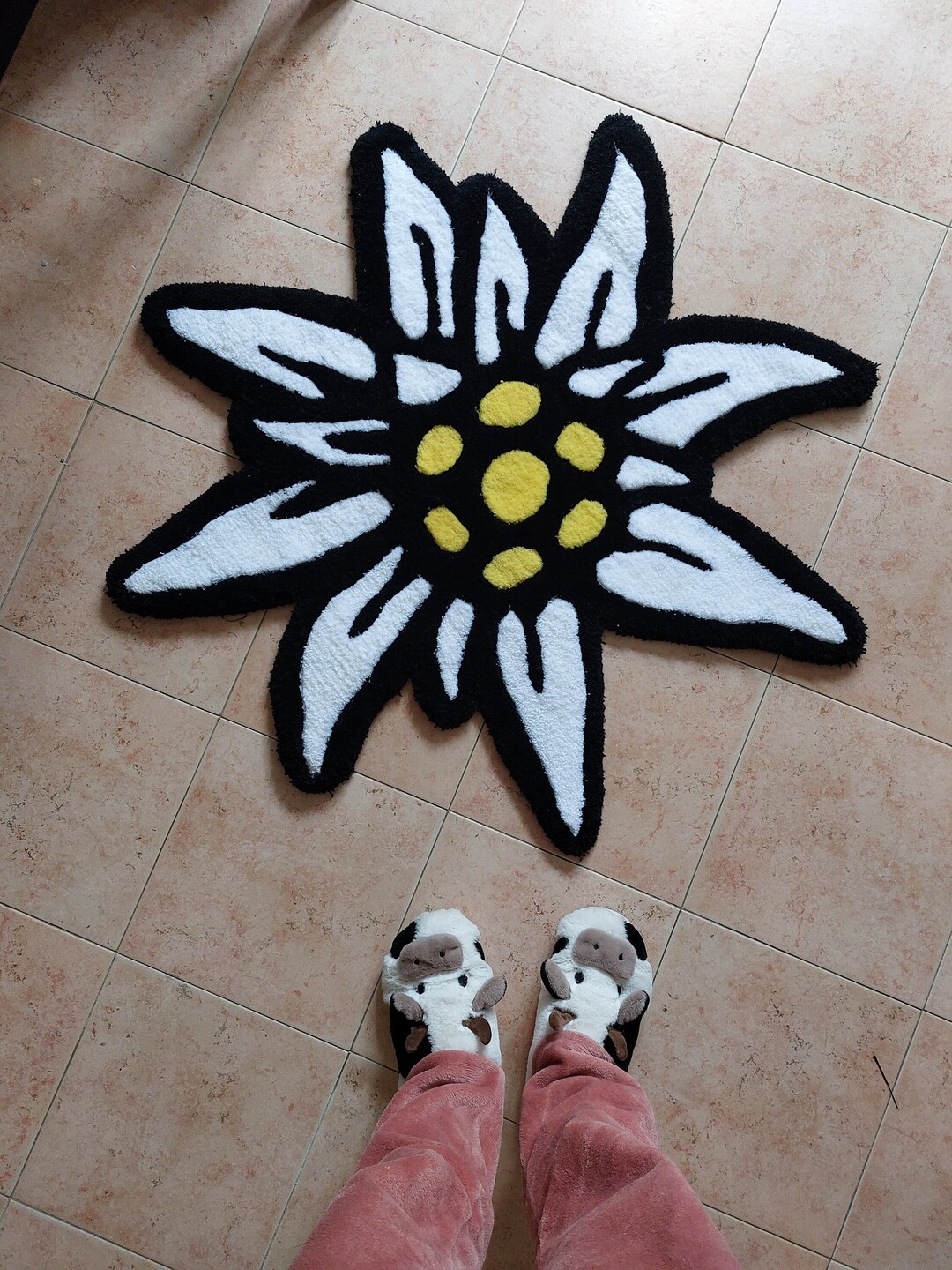 Edelweiss Alpine Rug 1mt Mountain Lover Star Handmade for a Cozy Home ...