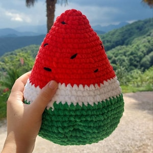 Pattern Crochet Watermelon, a Perfect Plush for Your Summer Home Decor ...