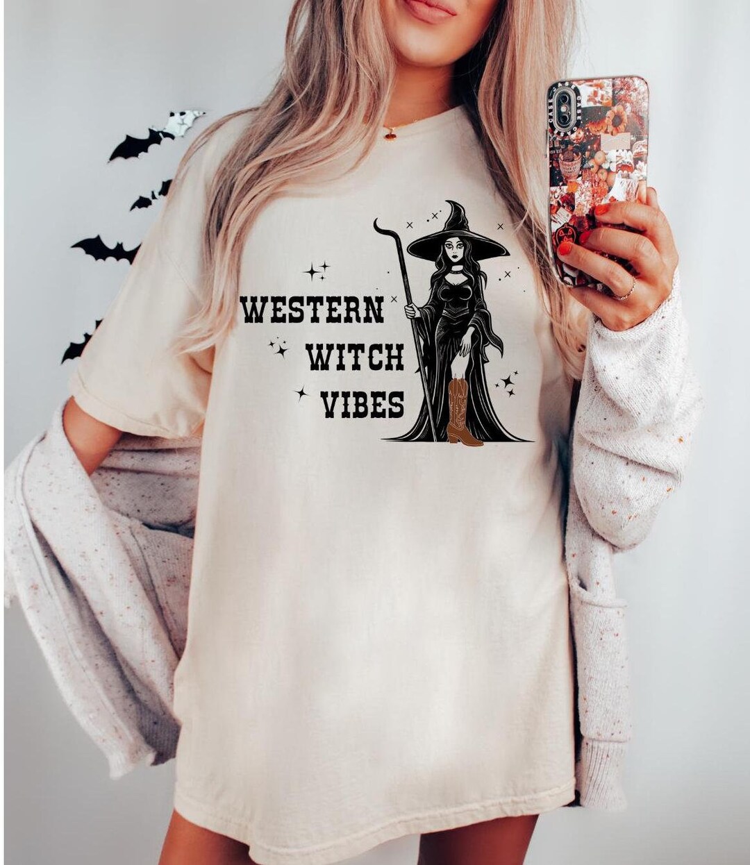 Western Witch Vibes T-shirt, Cowboy Boots Witch Tee, Gothic Western ...