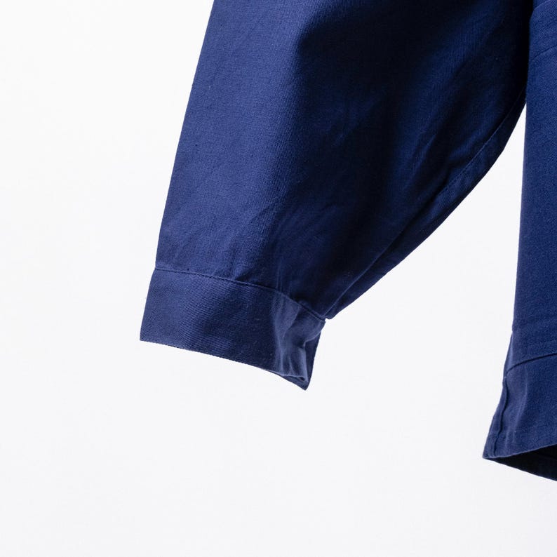 Vintage 70s French Blue HBT Chore Coat 1970s Utility Workwear Work Jacket Size XL - Etsy