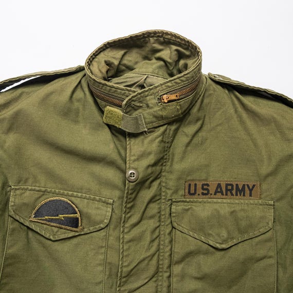 Vintage 80s US Army M65 OG-107 Field Jacket - Size Sm… - Gem