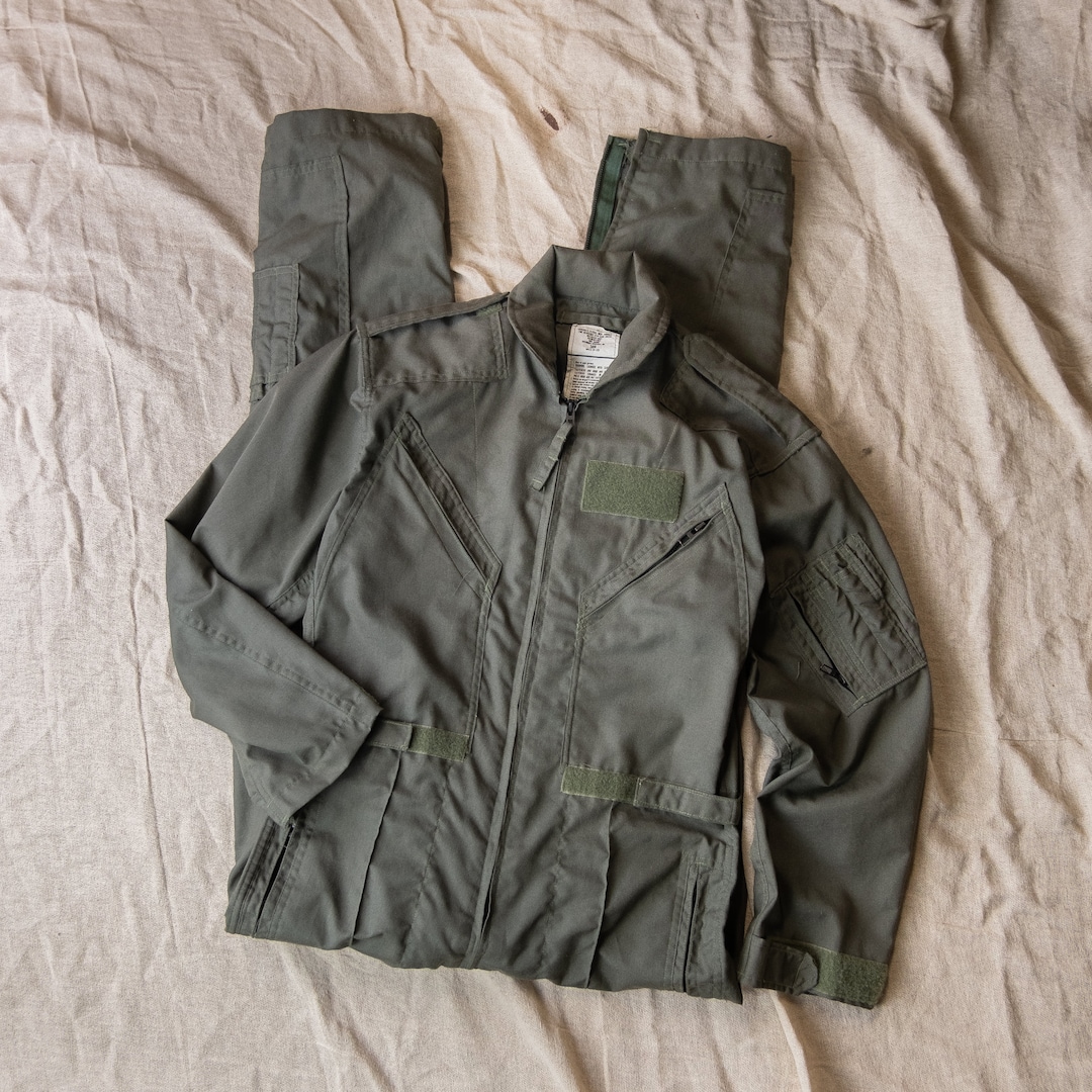 Vintage 80s US Army Sage Green Flyers Overalls - Size Small (38R ...