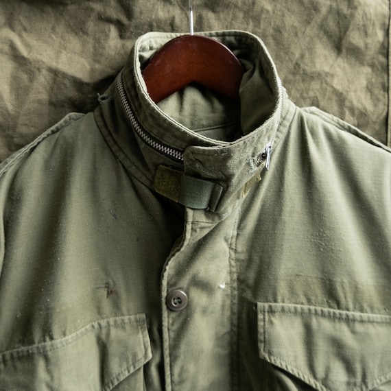 Vintage 70s US Army M65 OG-107 Field Jacket Parka Siz… - Gem