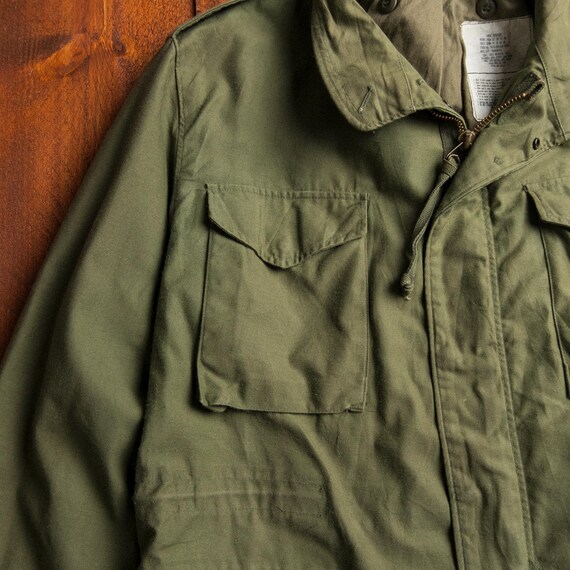 Vintage US Army M65 OG-107 Field Jacket - Size Large … - Gem