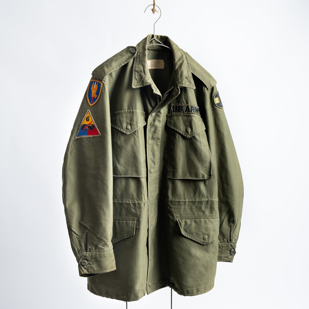 Vintage US Army M51 Sateen OG107 Olive Green Field Jacket Surplus Parka ...