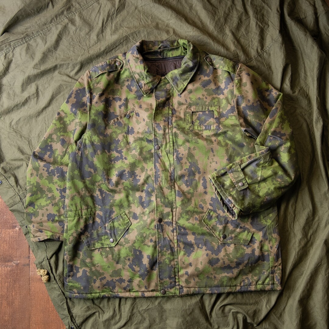 Vintage 00s Finnish Army M05 Camouflage Field Jacket Size - Etsy