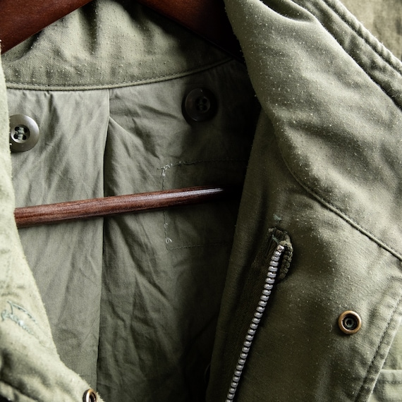 Vintage 70s US Army M65 OG-107 Field Jacket Parka Siz… - Gem