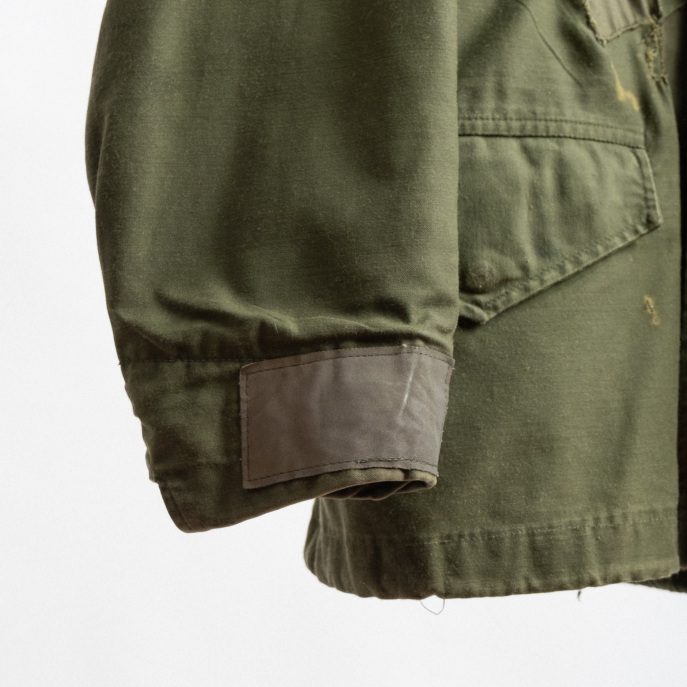 Vintage US Army M65 Field Jacket Faded Olive Green Cotton Canvas Cold Weather Parka Coat 1970s ...