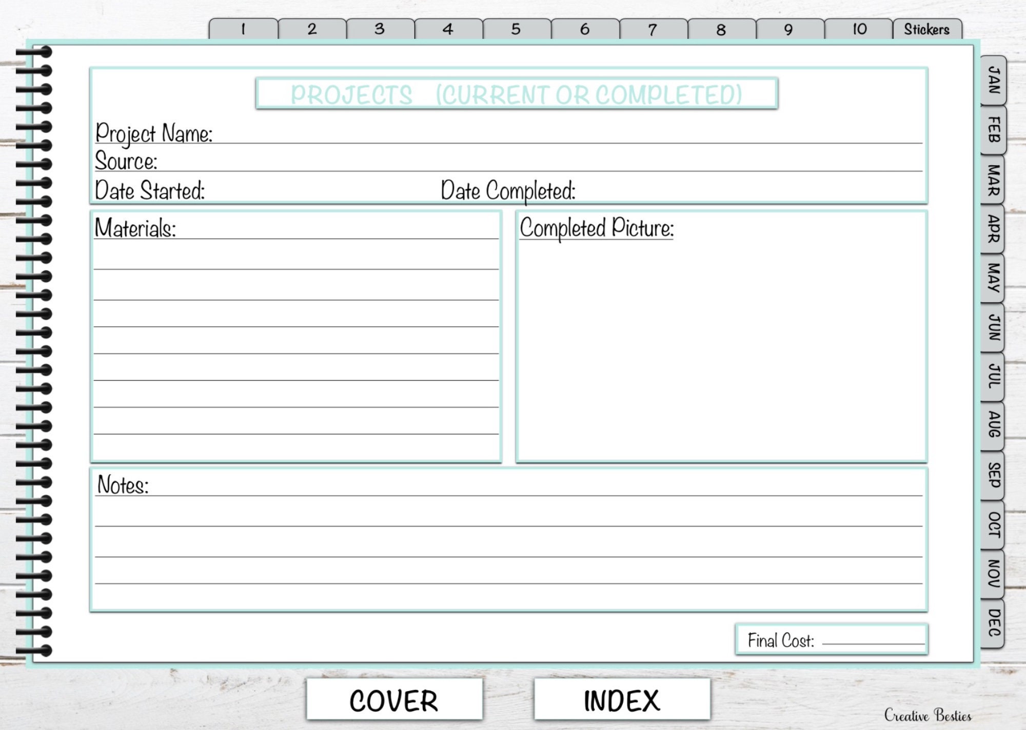 Digital Crafting Planner Instant Download Hyperlinked - Etsy