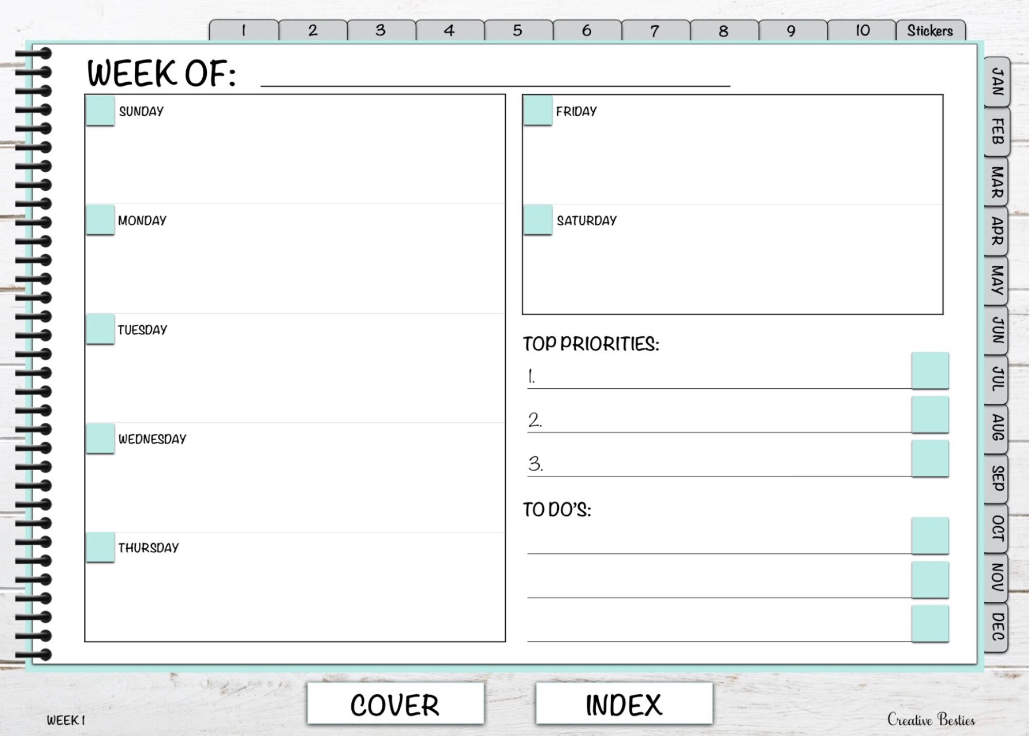 Digital Crafting Planner Instant Download Hyperlinked - Etsy