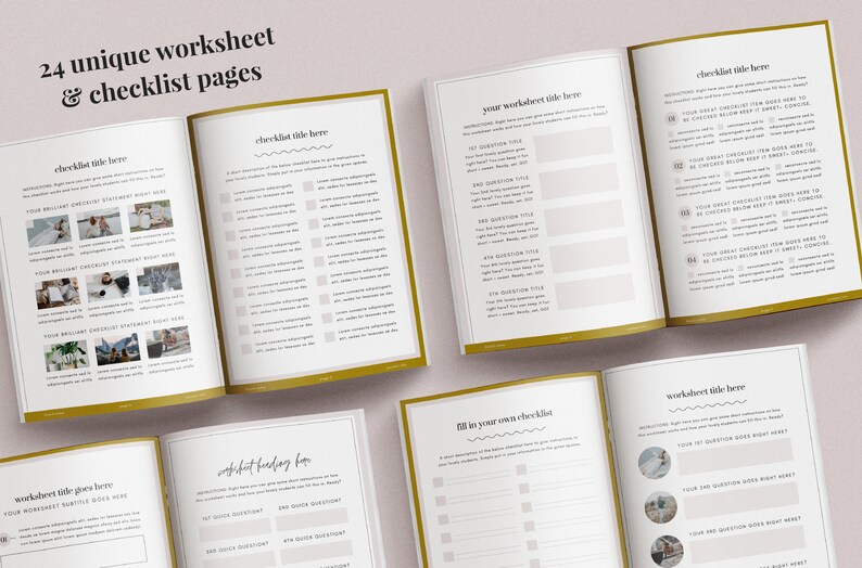 100 Page Canva Workbook Creator Template, Fully Customizable Lead ...