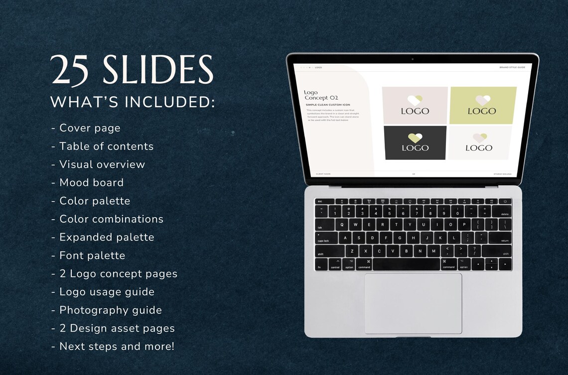 Brand Style Guide Canva and Indesign Slide Deck Presentation Template ...