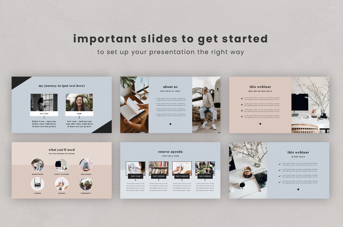 Webinar & Course Slide Deck Template - Etsy