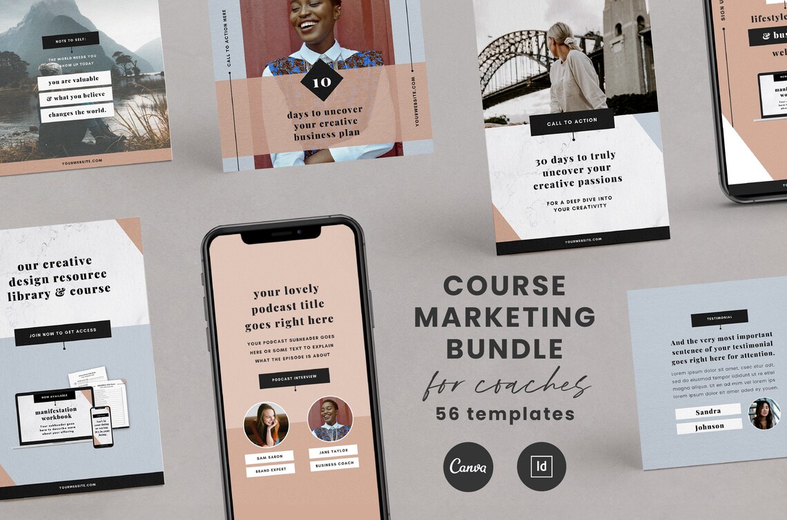 Course Resource Bundle for Coaches Course Workbook, Slide Deck, Social ...