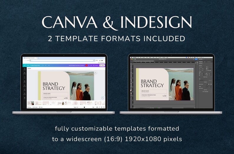 Brand Strategy Canva and Indesign Slide Deck Presentation Template for ...
