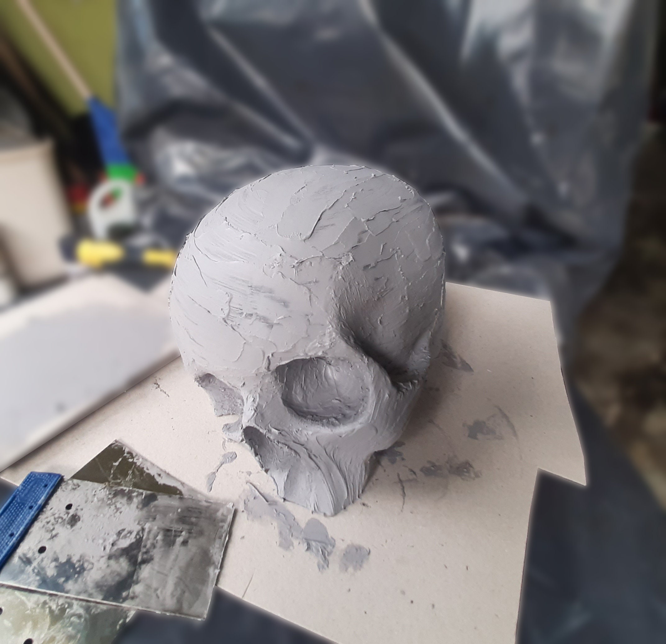 DIY Cardboard Skull (PDF, Printable Patterns) - Etsy
