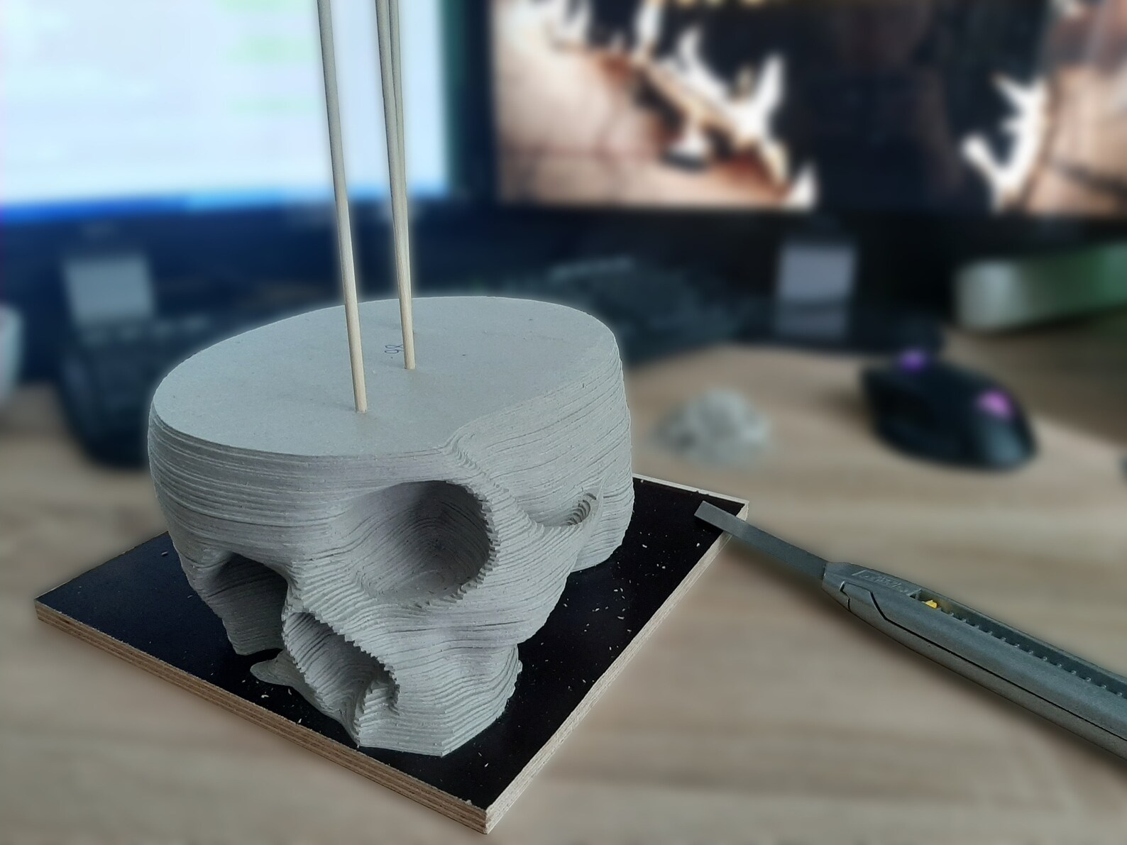 DIY Cardboard Skull (PDF, Printable Patterns) - Etsy