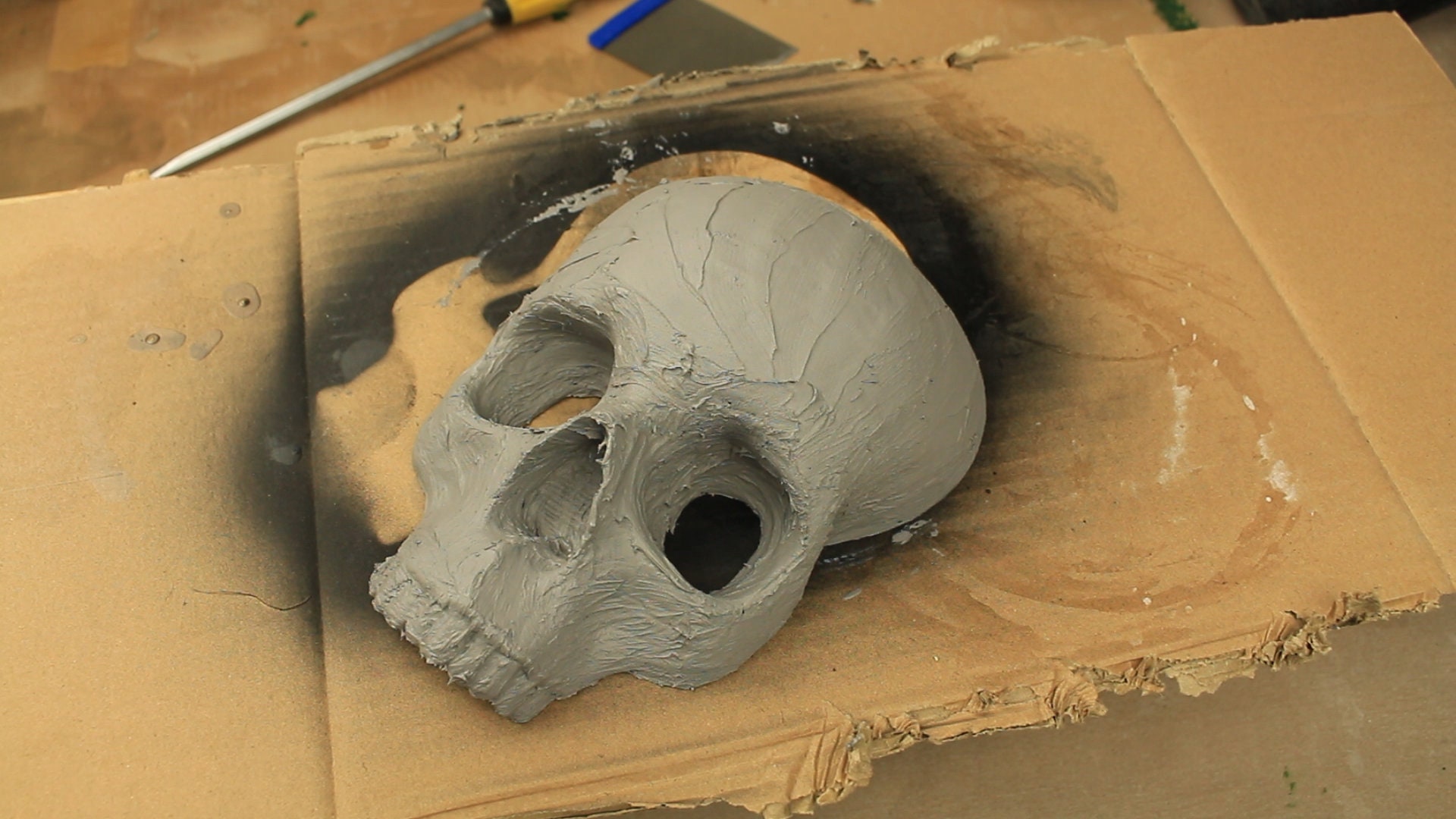 Diy Cardboard Skull (PDF, Printable Patterns) - Etsy