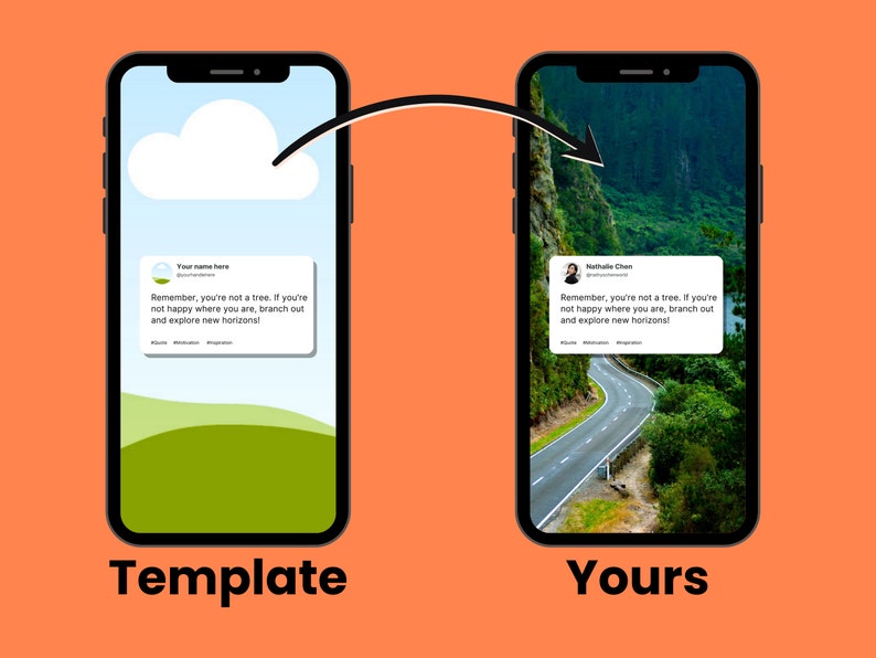 Twitter-like Post Canva Template for Reels Tiktok and Stories - Etsy
