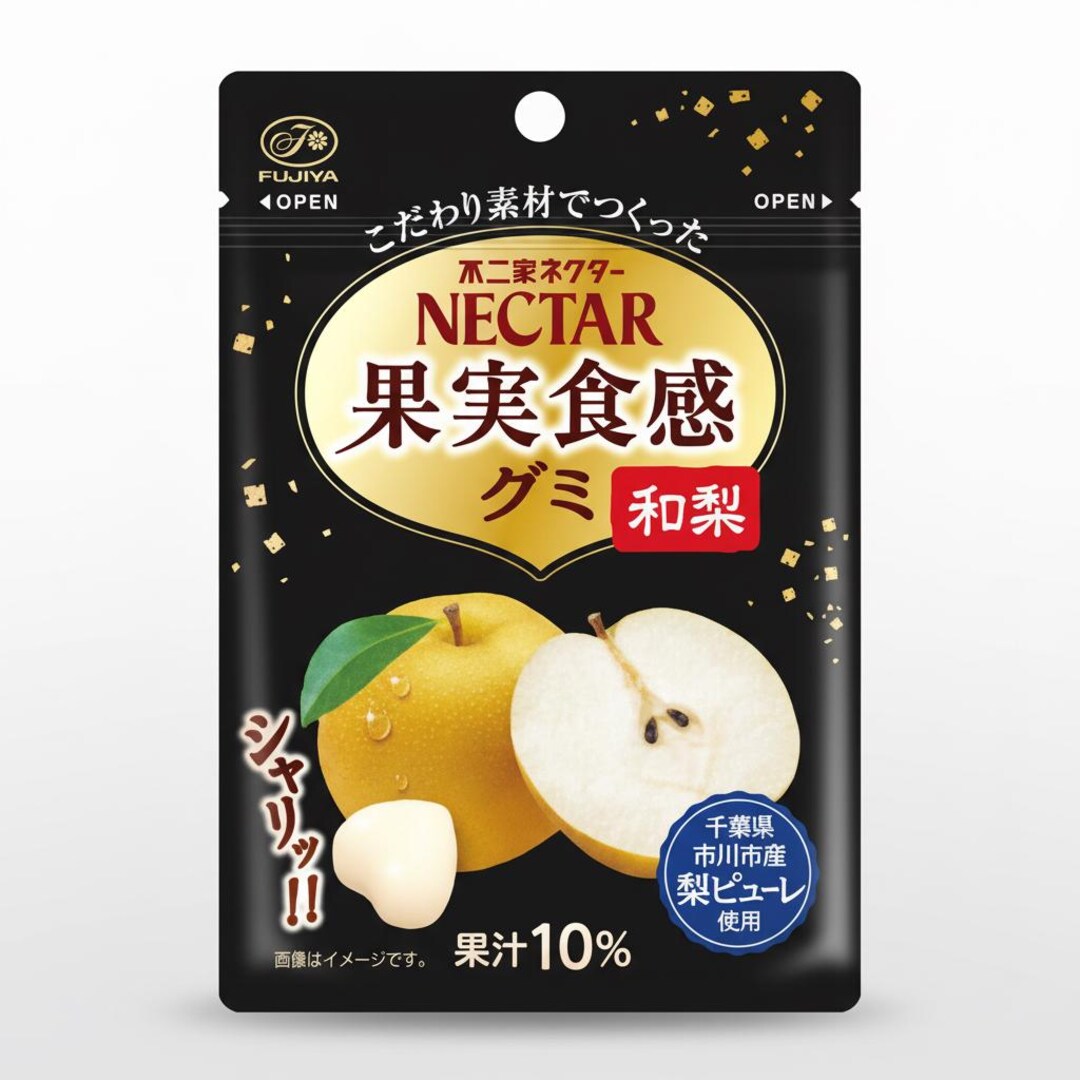 Fujiya Japanese Nectar Fruit Texture Pear Gummy Candy Snack From Japan ...