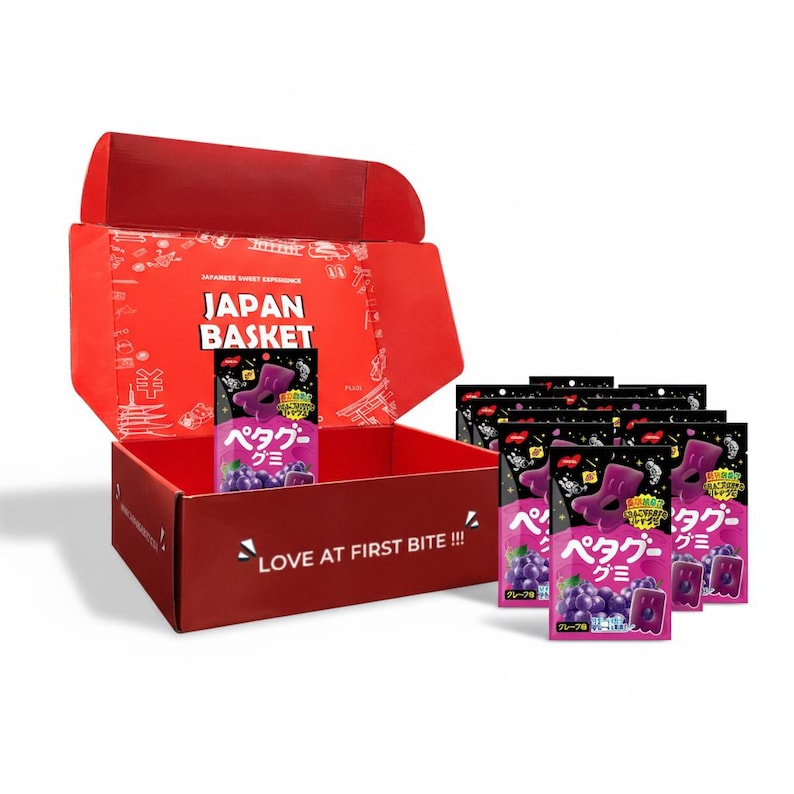 Nobel Peta-goo Grape Hard Gummy Candy From Japan - Etsy