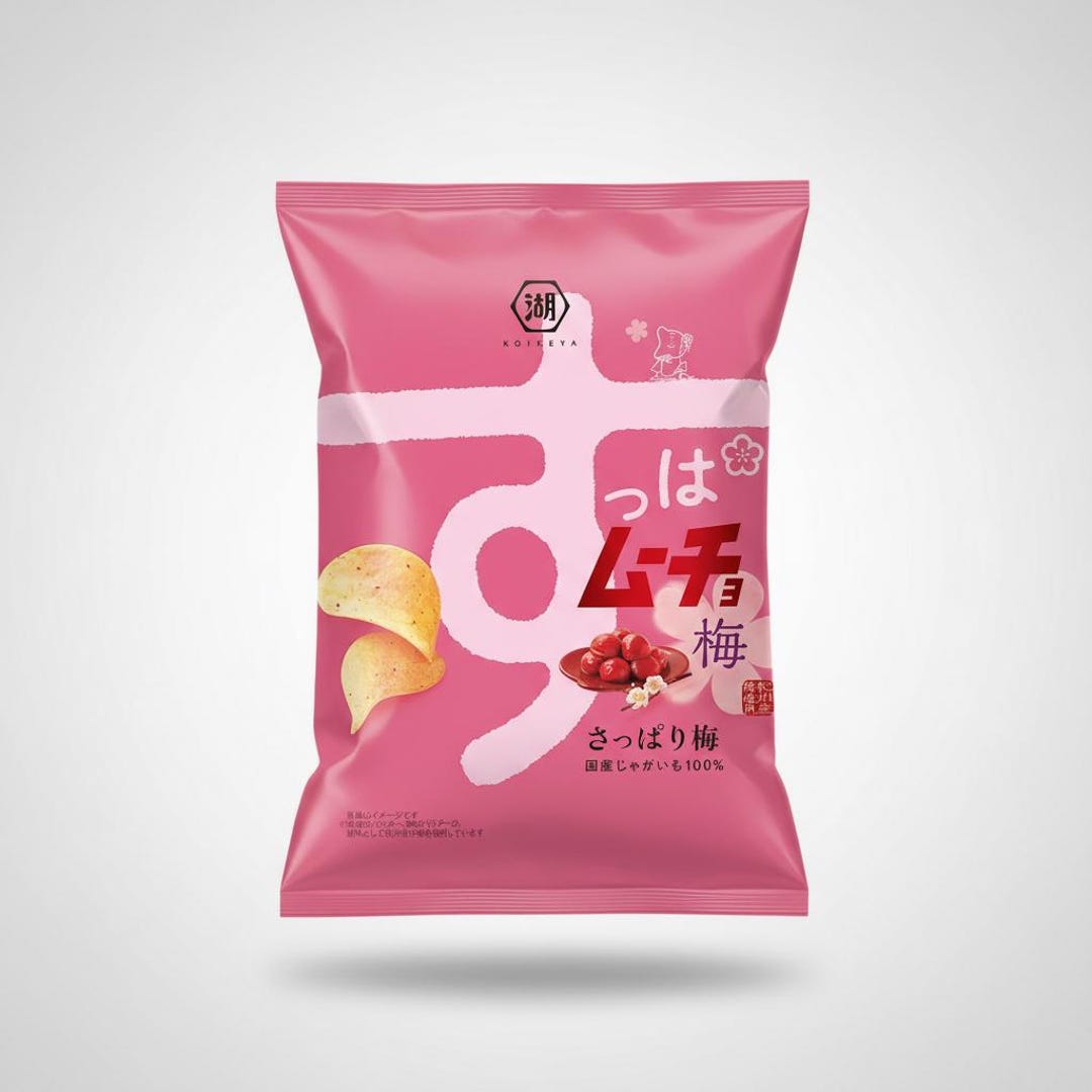 Koikeya Sour Mucho Plum Flavor Japanese Potato Chips - Etsy
