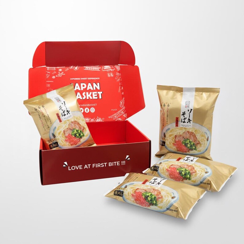 Yonaha Foods Soki Soba Raw Noodles Japanese 2 Serving Noodle Pack ...