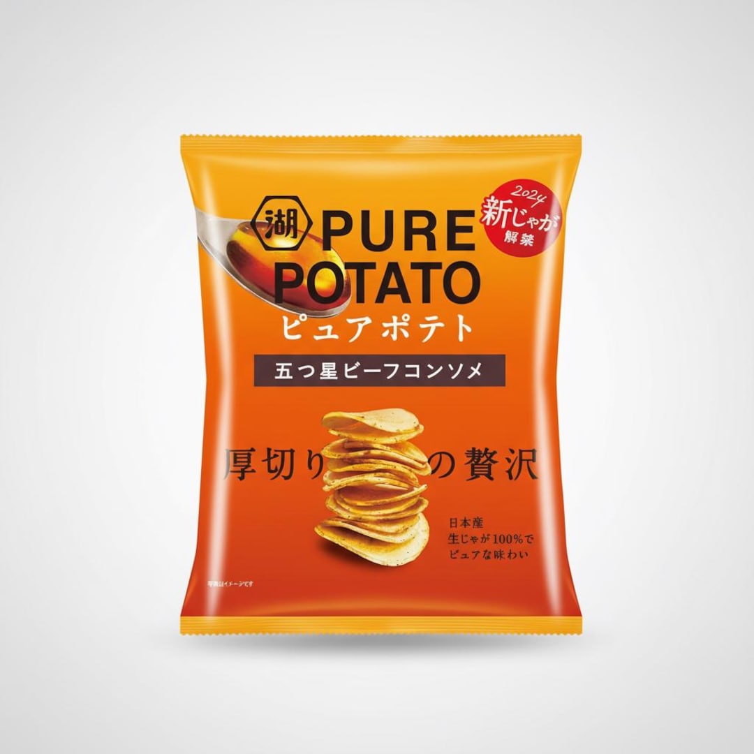 Koikeya Pure Potato Beef Consommé Savory Japanese Chips 52g - Etsy
