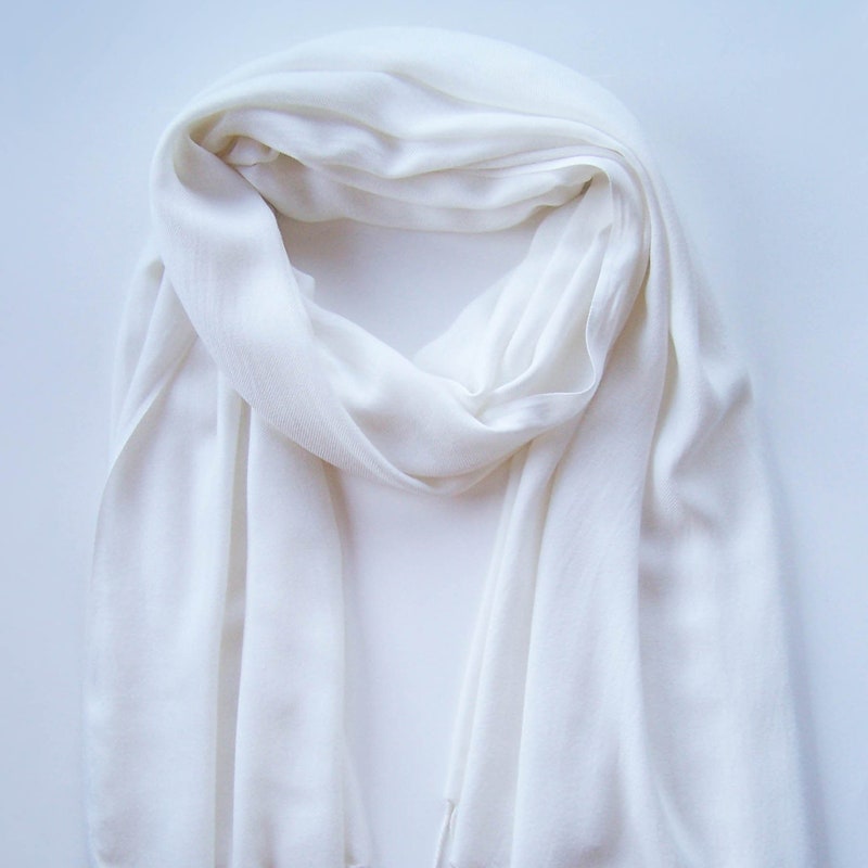 Off White Scarf - Etsy