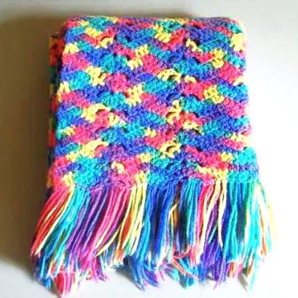 Rainbow Afghan - Etsy