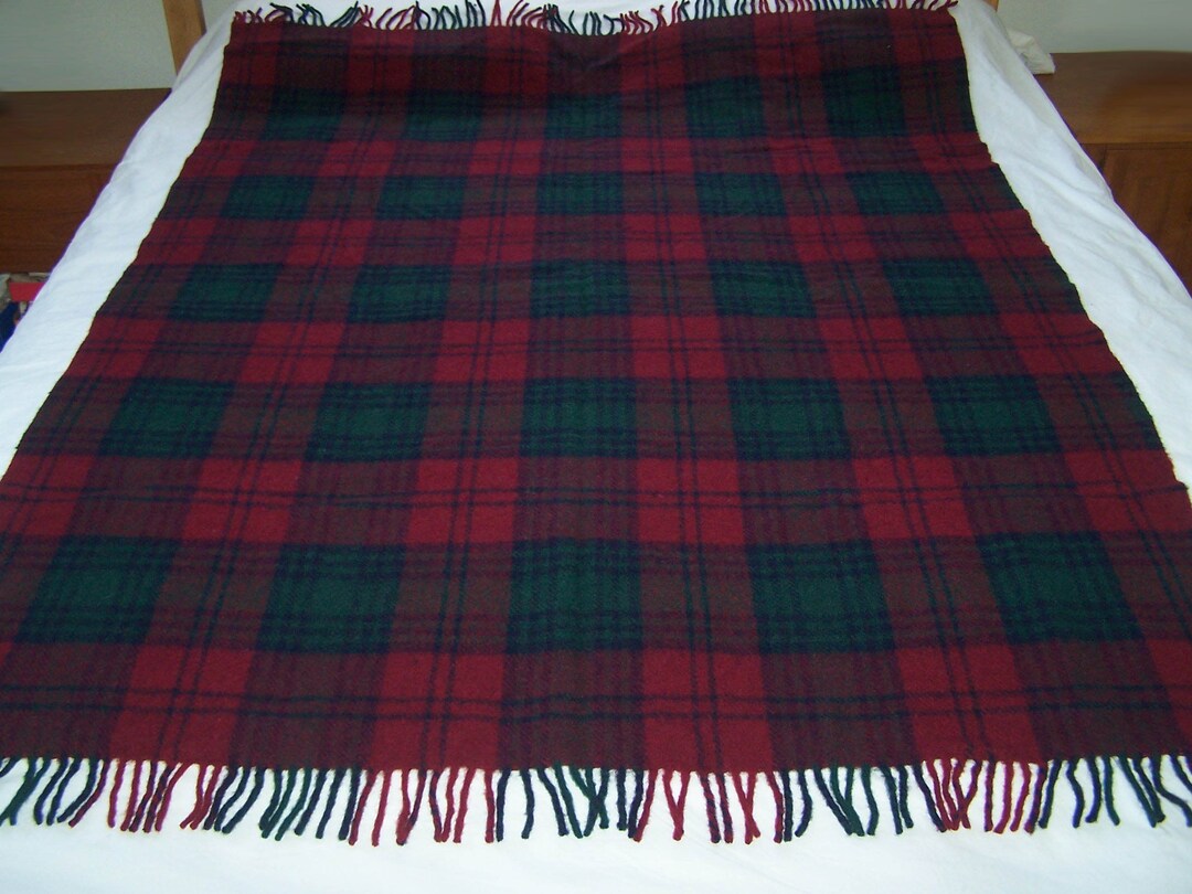 All Wool Plaid Throw Woven in Scotland James Pringle Weavers of ...