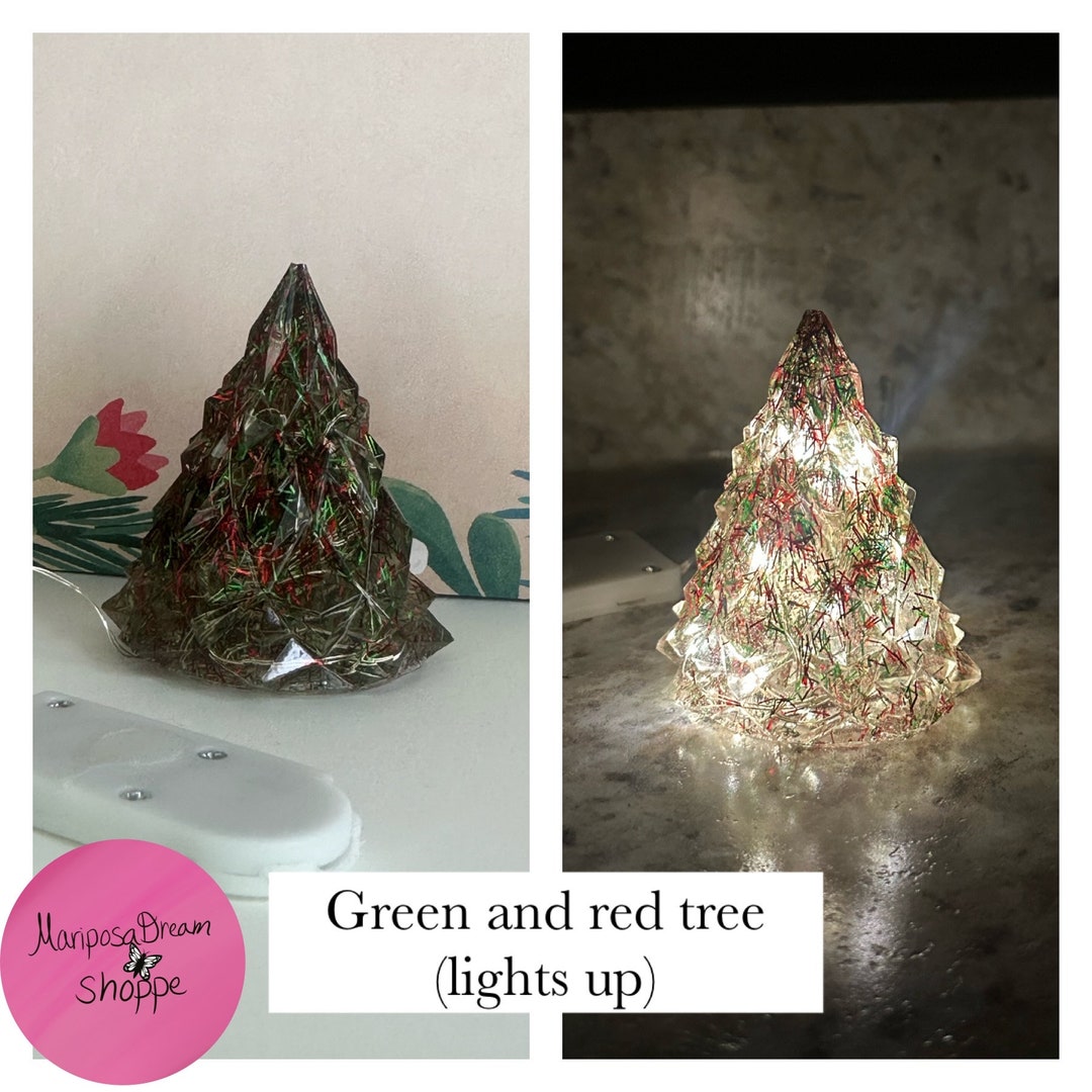 Mini Resin Holiday Tree - Etsy