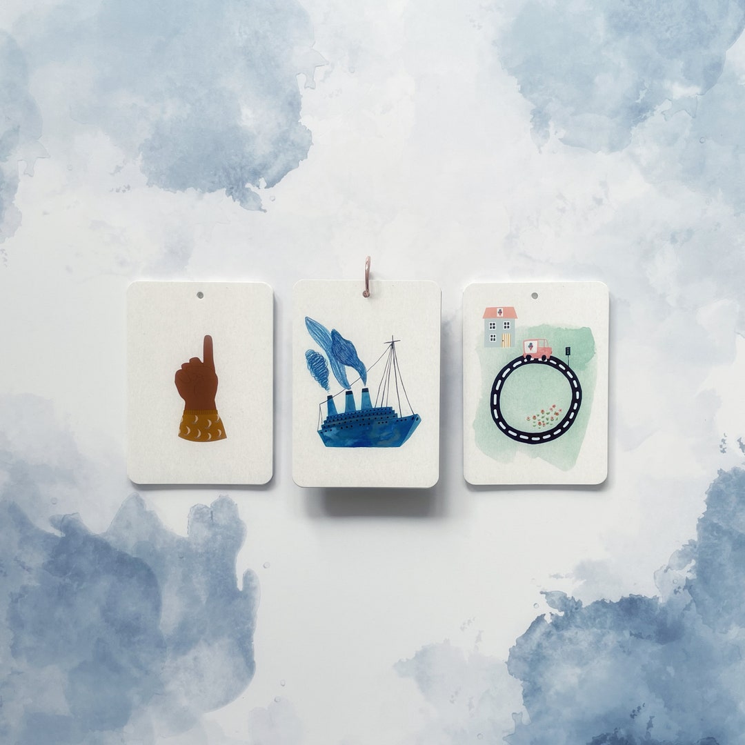 Montessori Flashcards Preschool Counting Shapes - Etsy