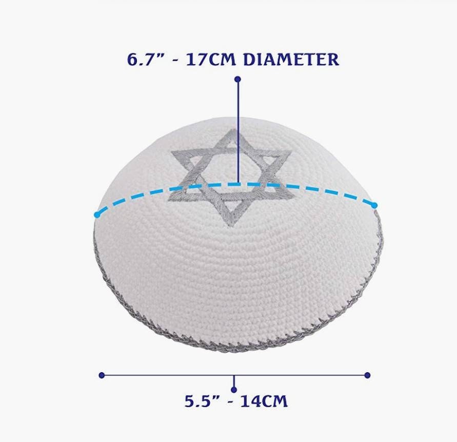 Kipot Pack 4 pieces Hq 6.7 in mix of handmade colors Kippah | Etsy